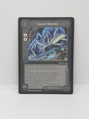 Giant Spiders LIMITED BLACK BORDER METW CCG MIDDLE EARTH THE WIZARDS ...