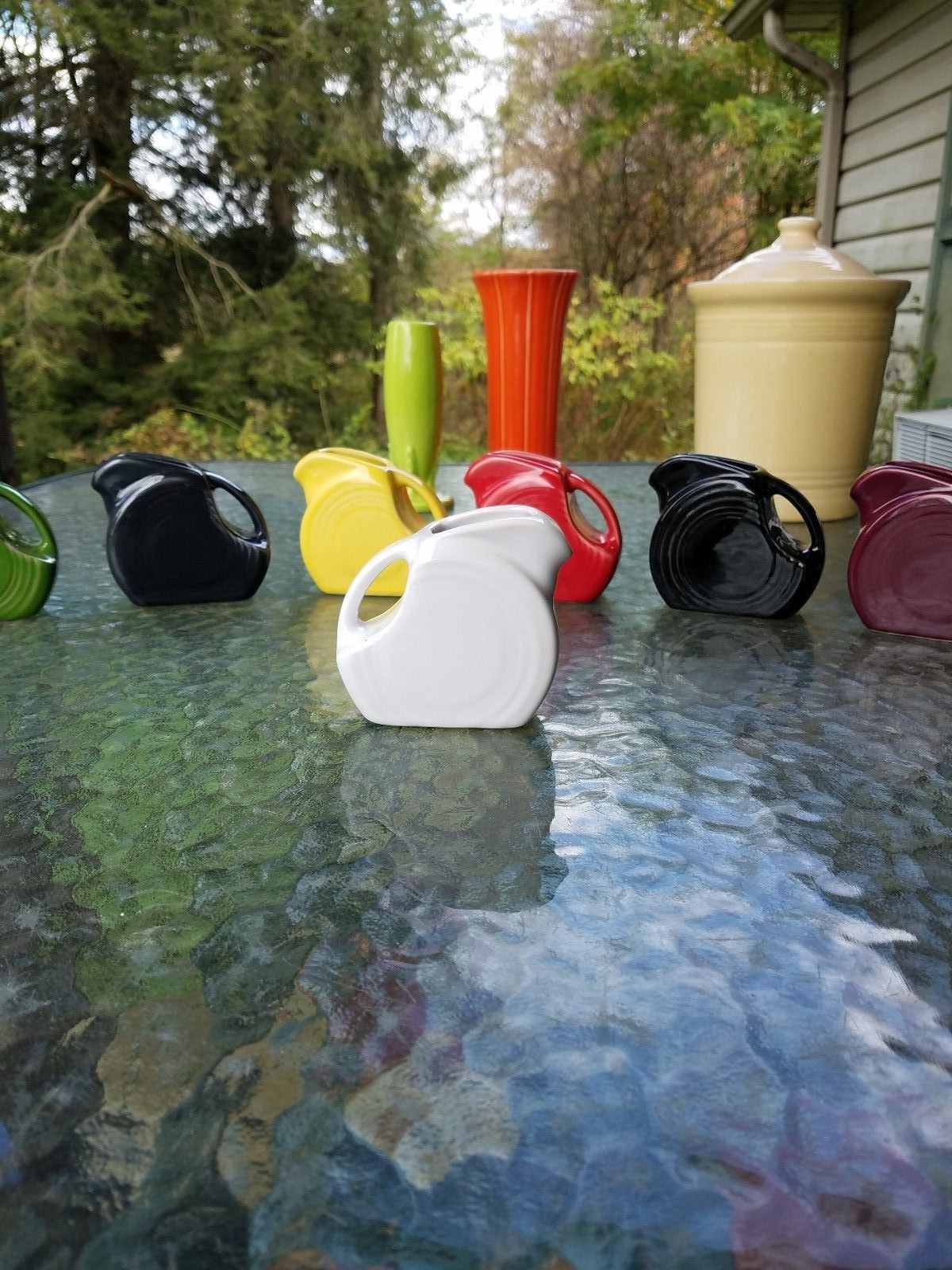 MINI DISK PITCHER creamer white NEW FIESTA 5 OZ. | eBay