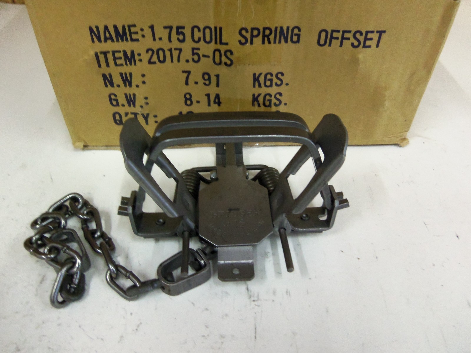 12 Bridger 1.75 Offset Coil Spring Traps Fox Raccoon Trapping | eBay