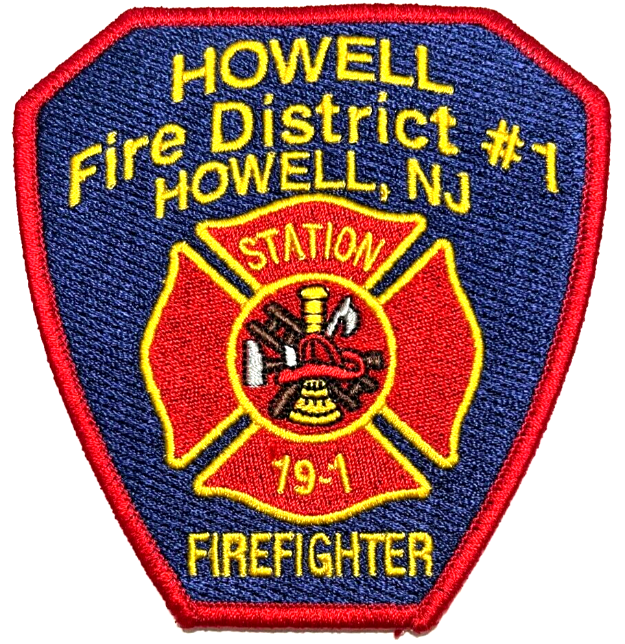 HOWELL FIRE DISTRICT #1, NEW JERSEY STATION 19-1 FIREFIGHTER PATCH (FD ...