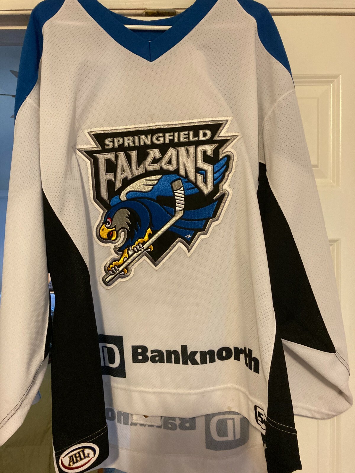 AHL 06-07 SPRINGFIELD FALCONS SYLVAIN DUFRESNE GAME WORN WARM UP HOCKEY ...