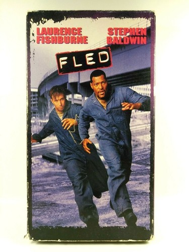 Fled (VHS, 1996) Laurence Fishburne, Stephen Baldwin, Salma Hayek ...
