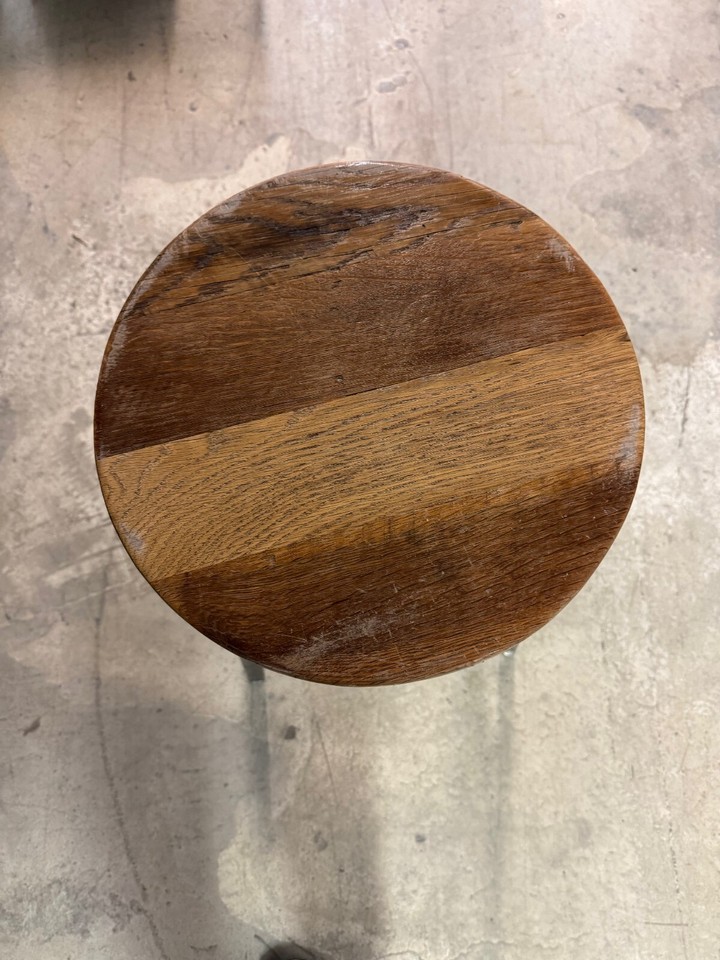 Used bar stools - Metal frame / Wood Seat | eBay