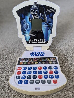 Oregon STAR WARS Clone Wars Handheld Computer Game Console Laptop Early ...