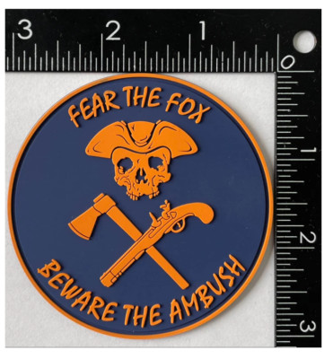 HSM-74.2 FEAR THE FOX MILITARY HOOK & LOOP PVC PATCH | eBay