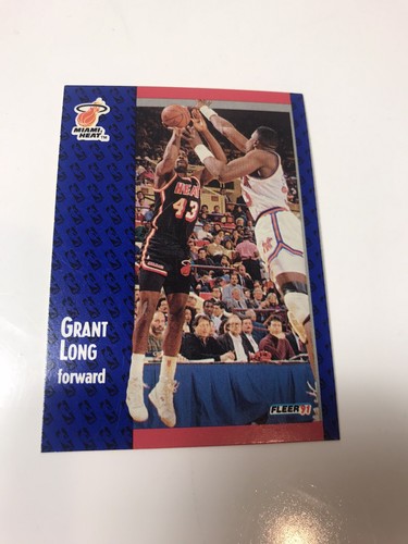 Grant Long Miami Heat 1991 Fleer Basketball Card 109 | eBay