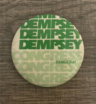 Vintage John Dempsey For Congress Connecticut U.S. House cello pinback ...