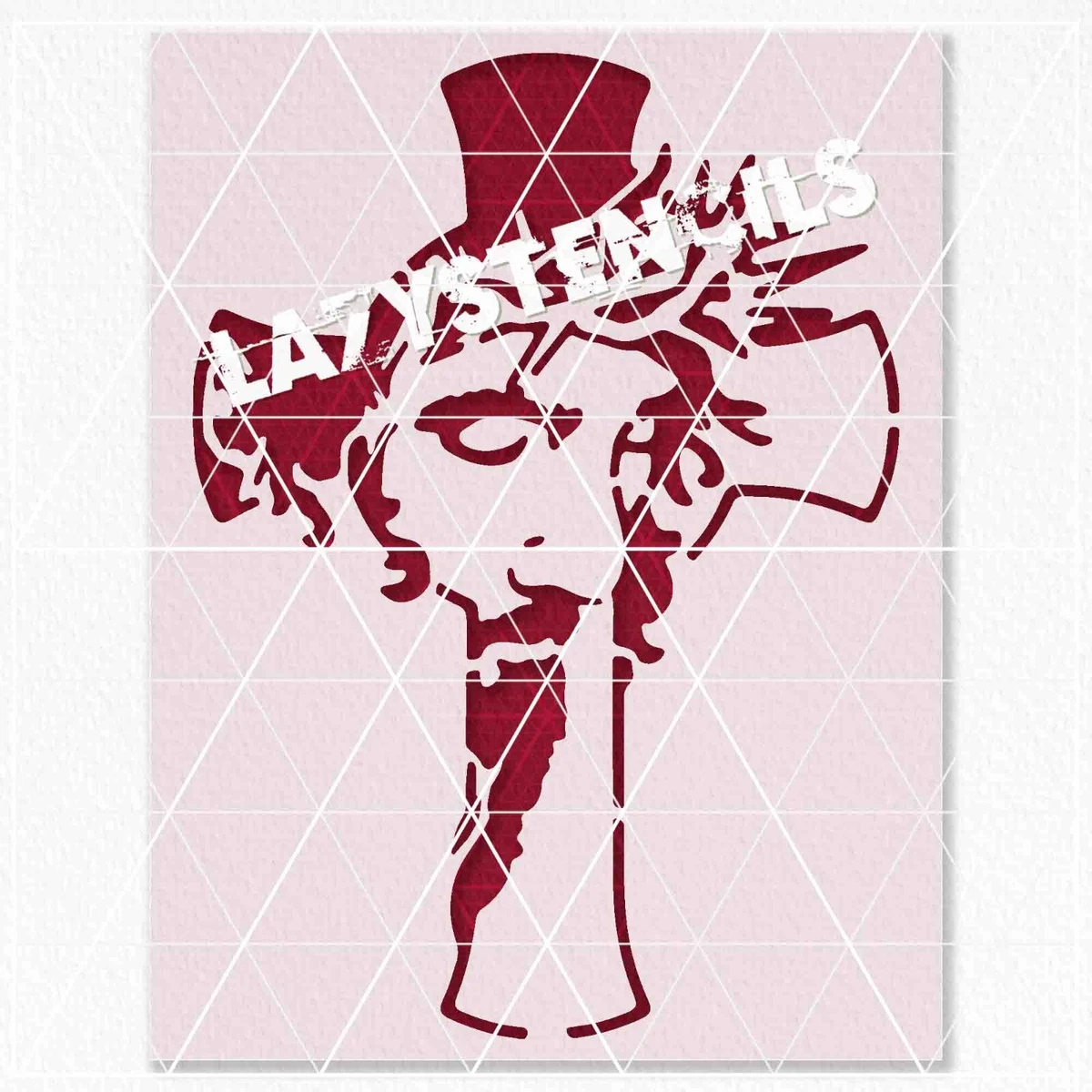 Jesus On Cross Stencil