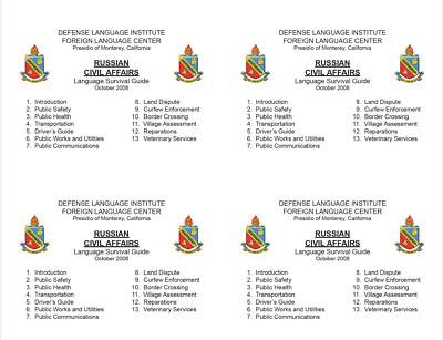 Defense Language Institute DLI CIVIL AFFAIRS RUSSIAN Text & 300+ MP3 ...