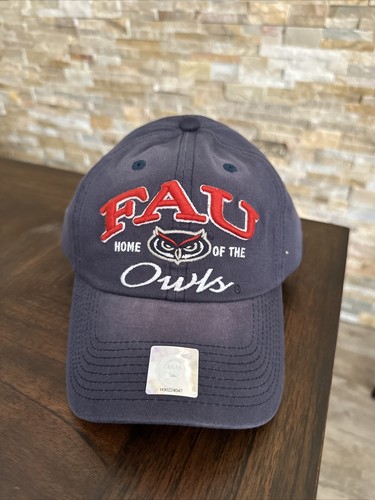 Florida Atlantic University FAU Owls Navy Adjustable Cap | eBay