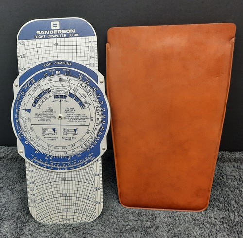 Sanderson Vintage Flight Computer SC-3B w/Case Aviation Collectible ...