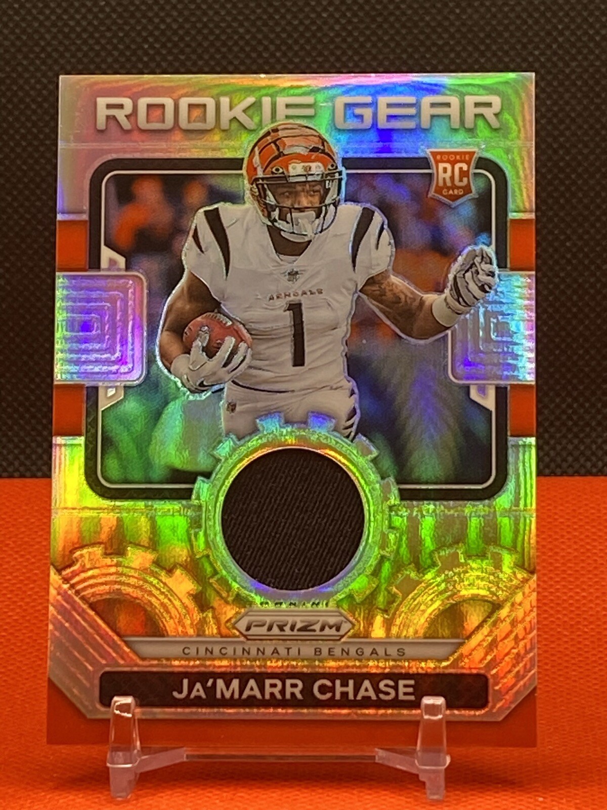 2021 Prizm Silver Jamarr Chase Rookie Gear Black Mem Patch | eBay