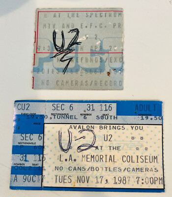 U2 1985 Philadelphia Spectrum + 1987 Los Angeles Memorial Coliseum ...