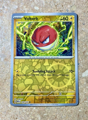 Pokemon Near Mint 151 Reverse Holo Voltorb 100/165 | eBay
