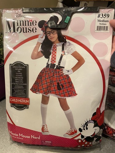 Disney Minnie mouse Nerd Costume Size Medium | eBay