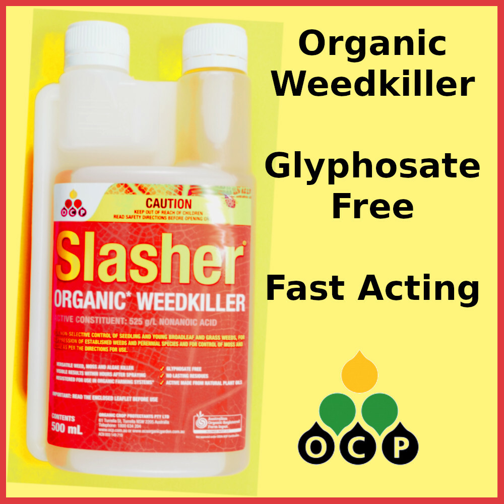 OCP Slasher 500mL Organic Herbicide Weedkiller Glyphosate Roundup ...