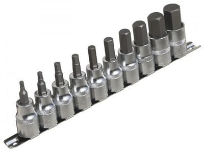 JUEGO 10 VASOS PUNTA ALLEN (HEXAGONALES) 4 A 19 MM PARA CARRACA 1/2" | eBay