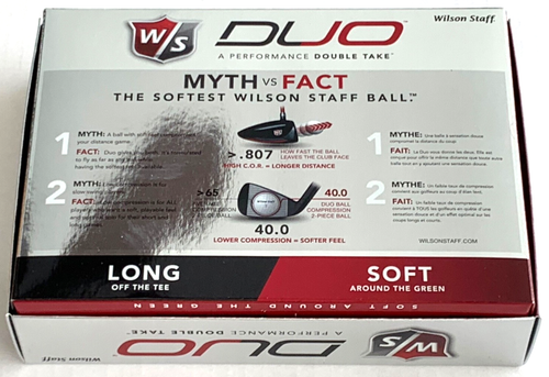 WILSON DUO DOZEN GOLF BALLS LONG AND SOFT NEW IN THE BOX C12 | eBay