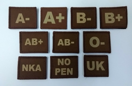 Genuine British Military Issue Blood Group Medical Information ID ...