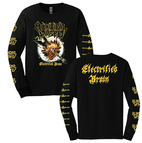 Municipal Waste Electrified Brain Long Sleeve Thrash Metal T-Shirt ...