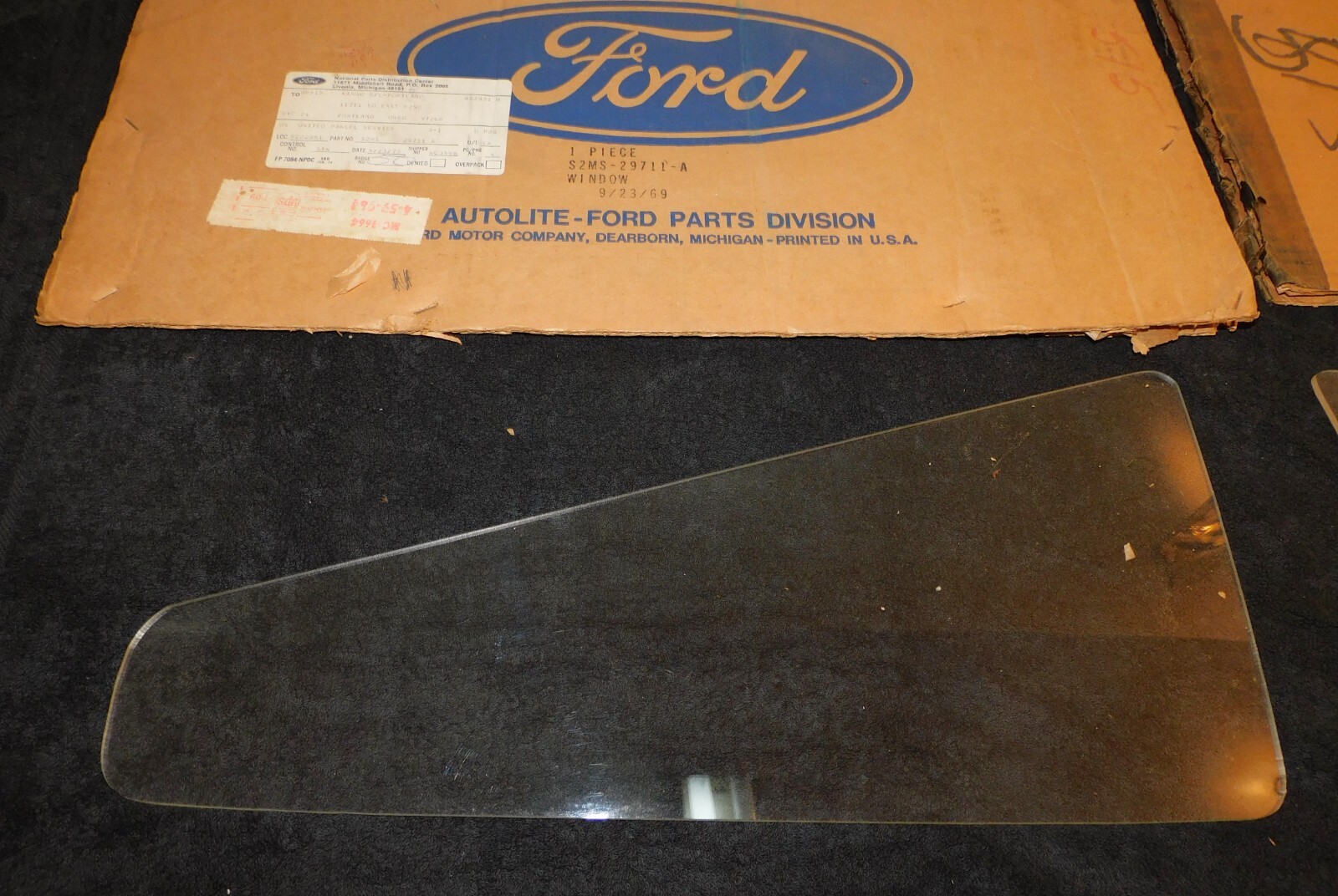 1966 Shelby GT350 GT350H Mustang NOS LH + RH PLEXIGLASS QUARTER WINDOWS ...