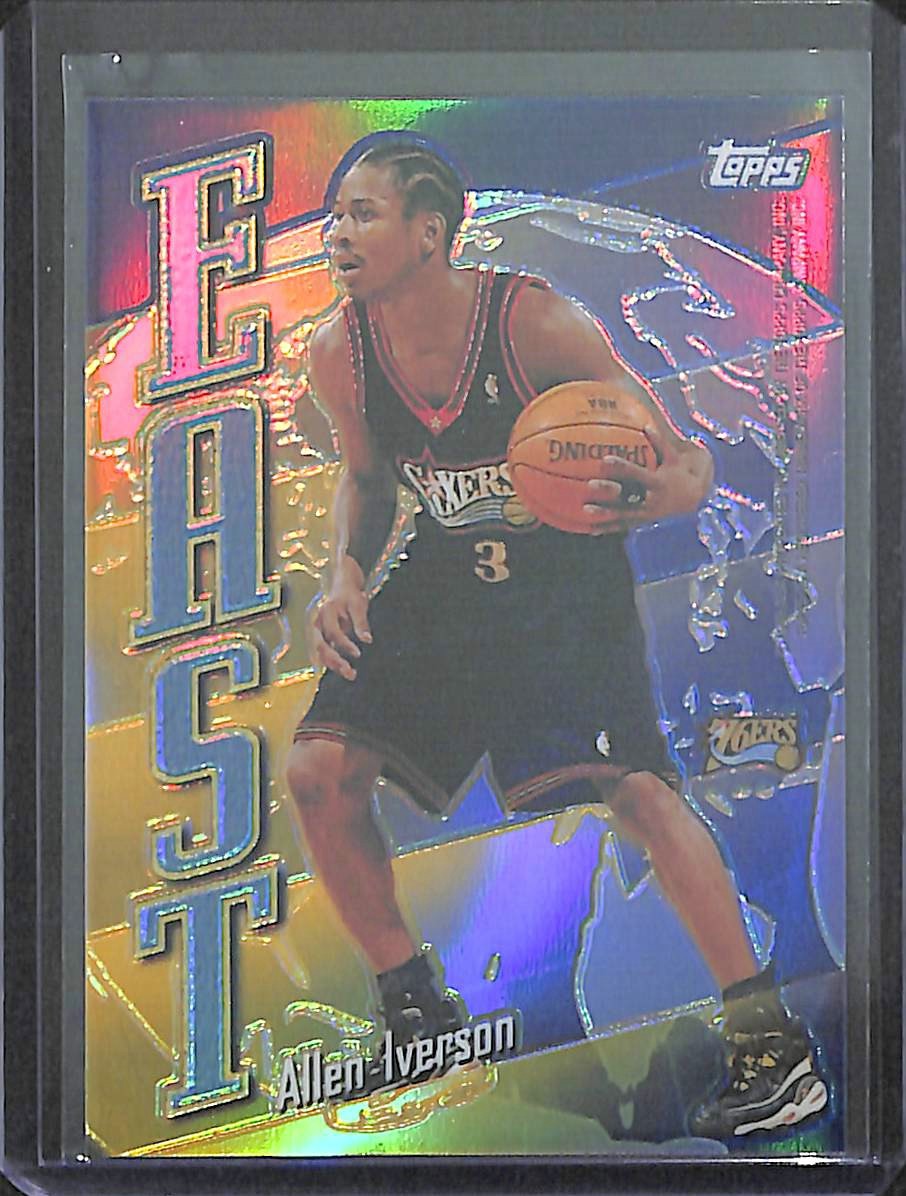 1998-99 Topps Chrome East West Refractor #EW9 Allen Iverson and Gary ...