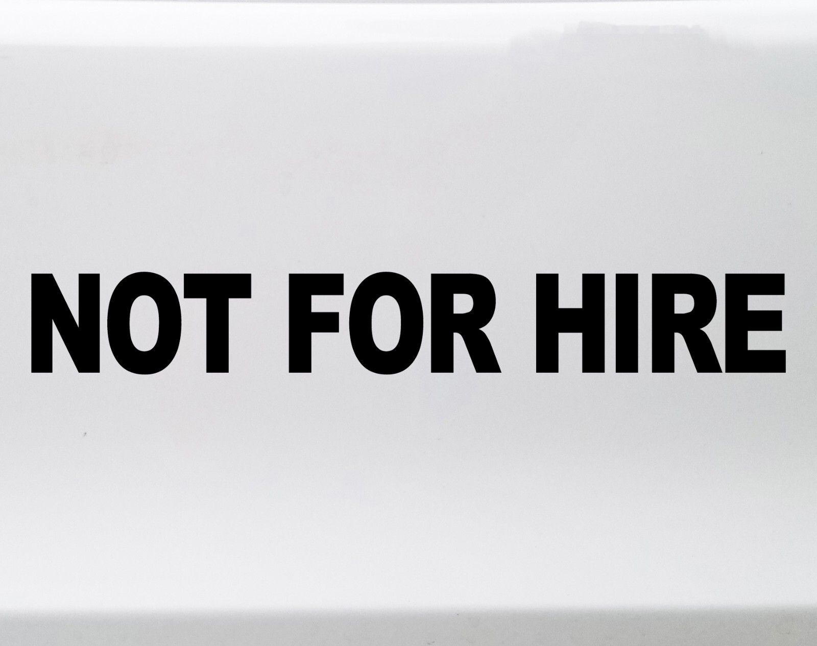 Set of 2 Not For Hire Vinyl Decals | DOT Truck Limo Labels | Die Cut ...
