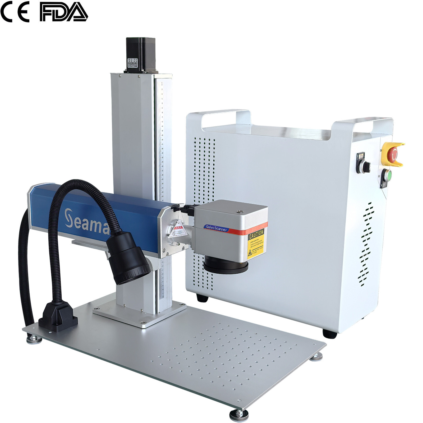 Raycus Metal Steel Fiber Laser Engraver 50W Electric Lifting Laser ...