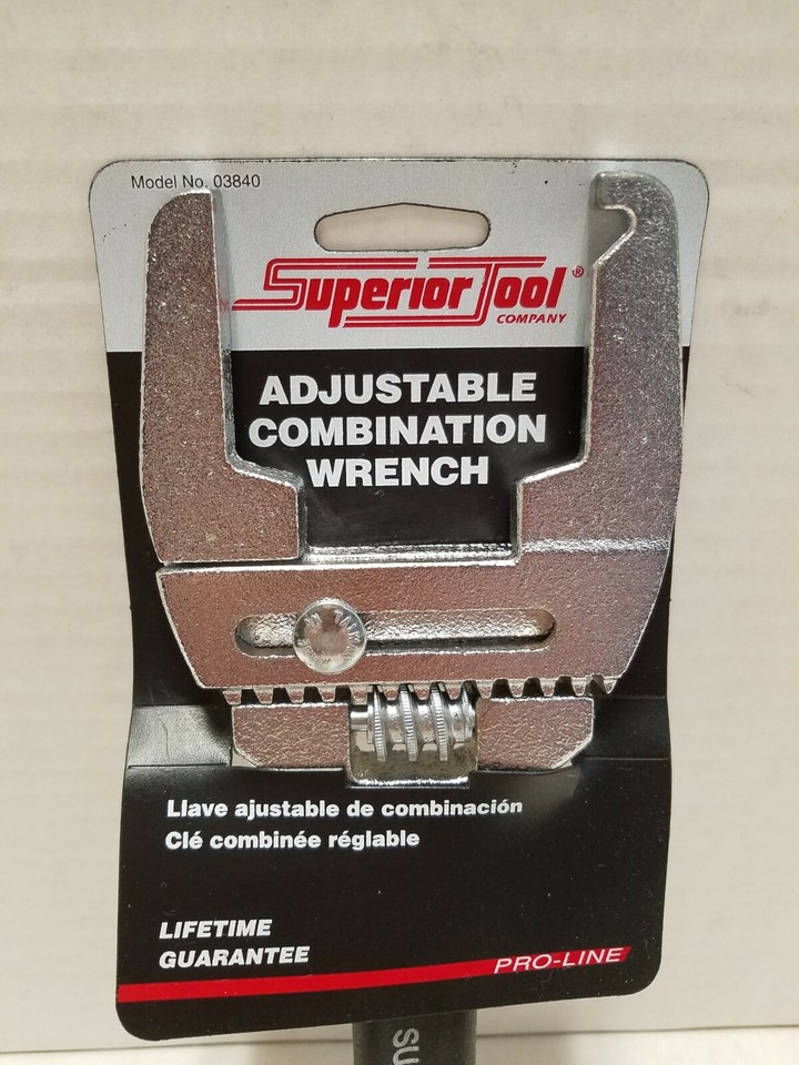 Plumbing Adjustable Combination Wrench Superior Tool New | eBay