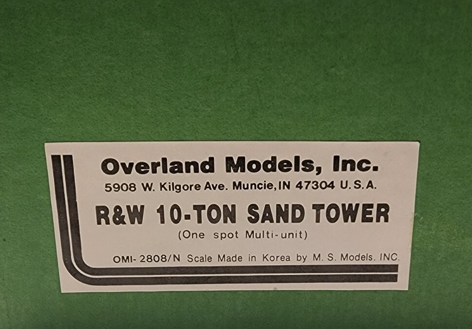 Overland Models N Scale R&W 10-Ton Sand Tower | eBay