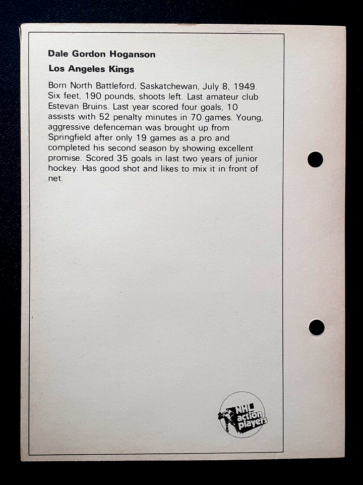 DALE HOGANSON 1971-72 TORONTO SUN 71-72 NO 116 58895 | eBay