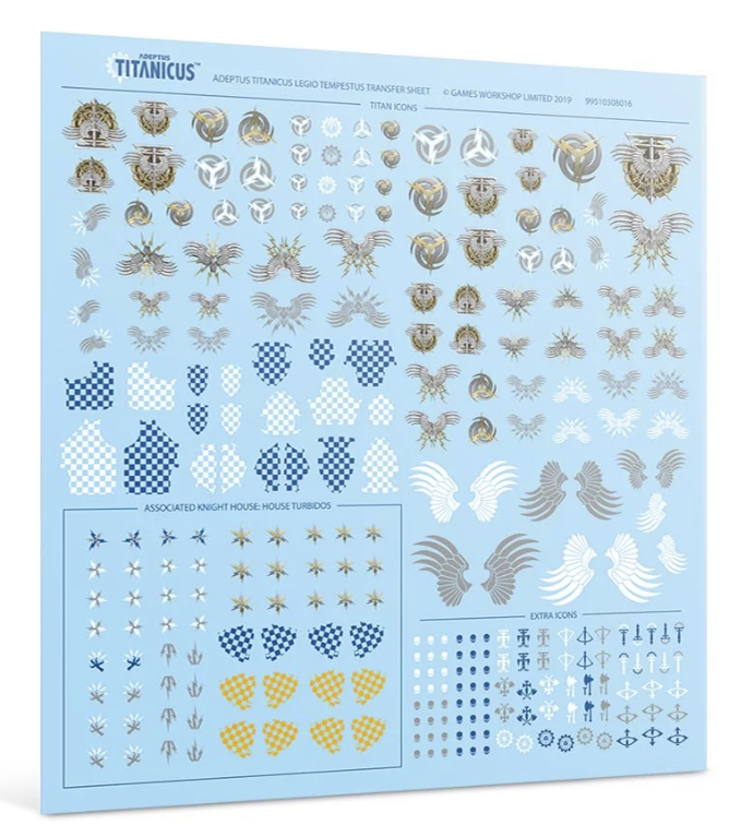 Adeptus Titanicus Legio Tempestus Transfer Sheet Decals legion ...
