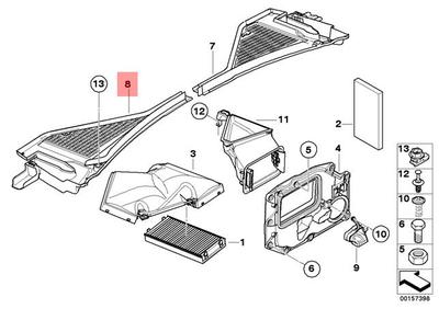 Genuine BMW E70 E70N Cabin Air Filter Microfilter Housing N/S OEM ...