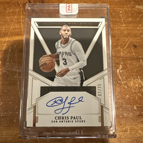 2024-25 Panini National Treasures Chris Paul /25 Peerless Signatures ...