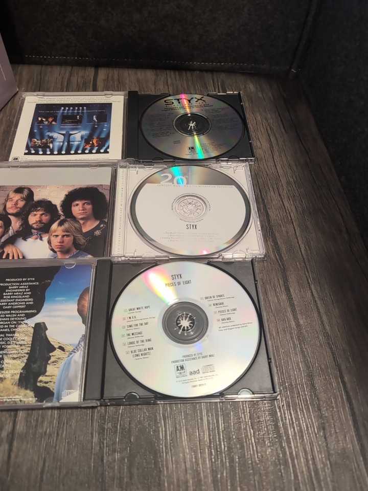 styx 5 boxed cd set Paradise Theater Kilroy Was Here Pieces Of Eight ...