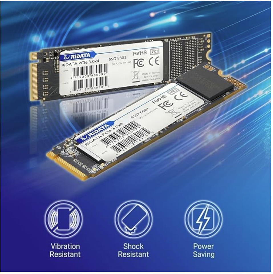 Ridata E801 1TB NVMe M.2 PCIe Gen3x4 2280 SSD Internal Solid State ...