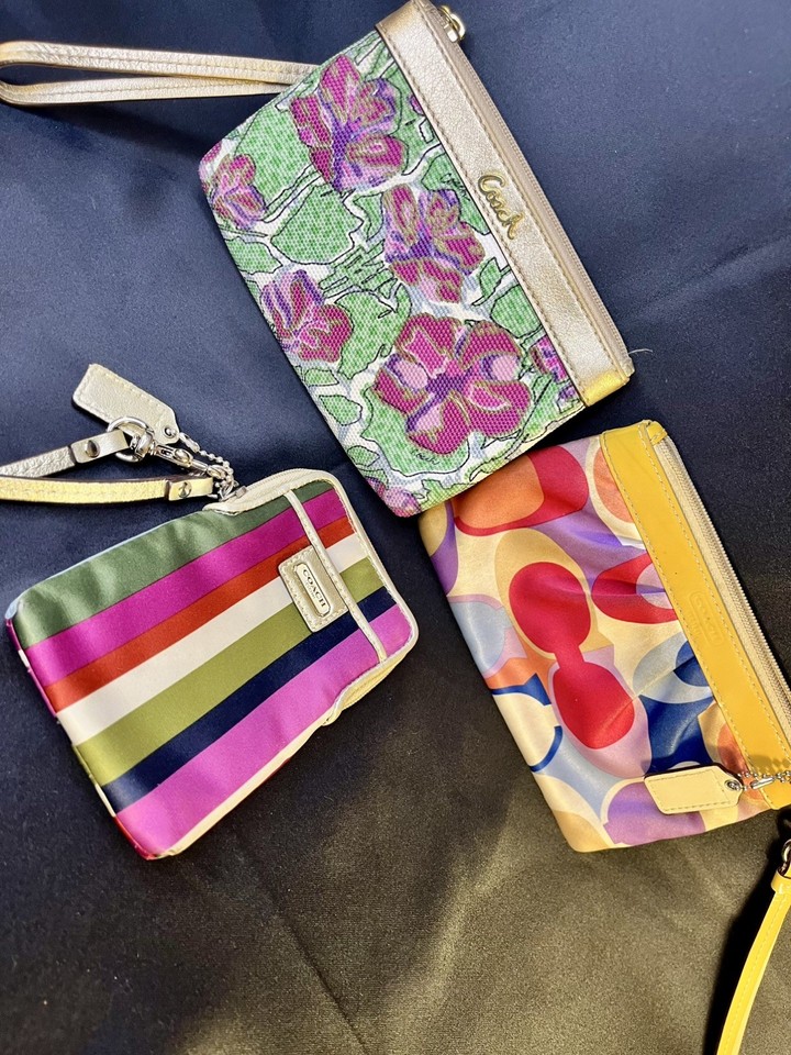 Coach Assorted Bundle Lot of 15 Multicolor Wristlets Vintage/Current ...