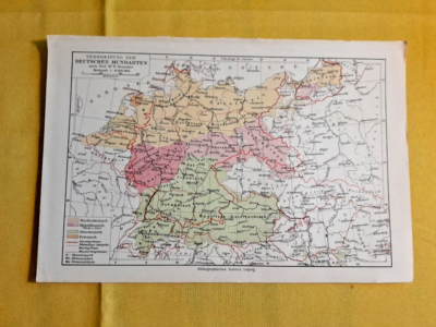 German Dialects Map Spread Of The German Language