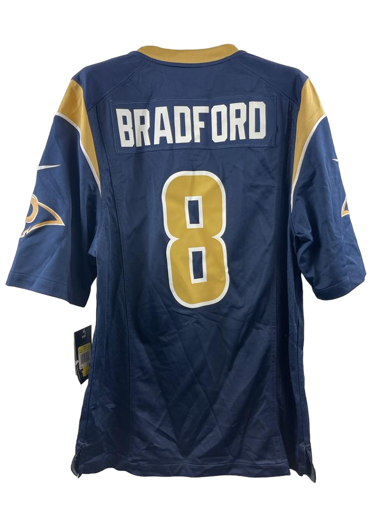 NIKE Men s St Louis Rams, #8 Sam Bradford Elite Game Jersey Small , Blue | eBay