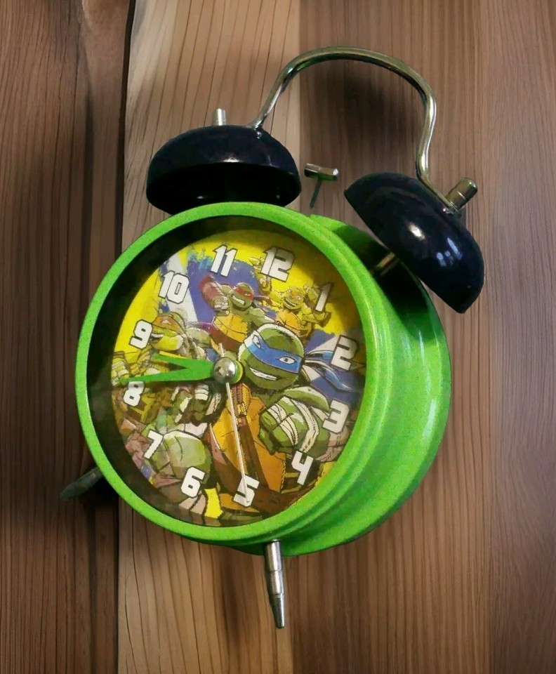 Viacom 2015 Hologram Teenage Mutant Ninja Turtles Twin Bell Desk Alarm ...
