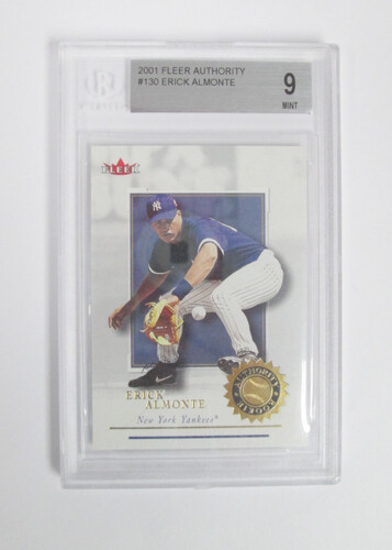 2001 Fleer Auth Baseball Card #130 Erick Almonte New York Yankees 9 ...