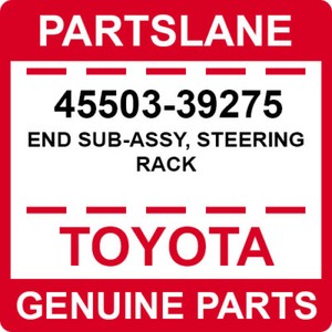 45503-39275 Toyota OEM Genuine END SUB-ASSY, STEERING RACK | eBay