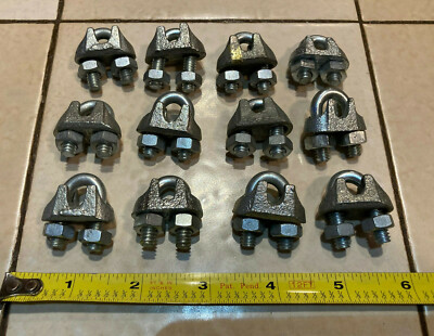 3/16" Wire Rope Clamps (aka Cable Clamps, Wire Rope Clips) Package of ...