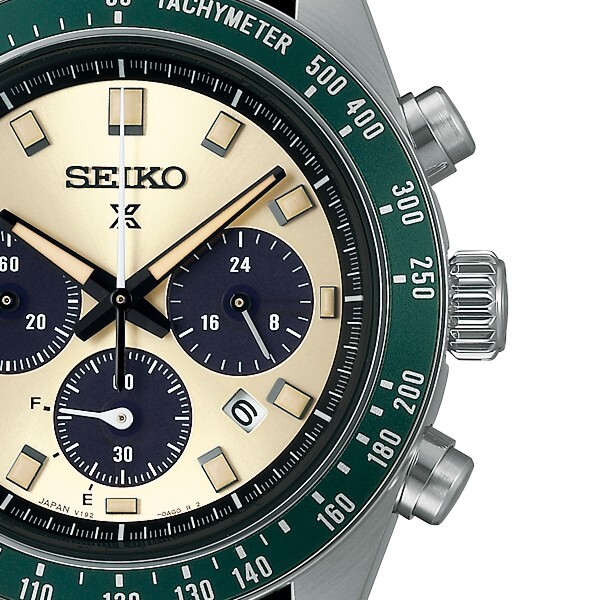 SEIKO PROSPEX SBDL115 Gold SPEEDTIMER Solar Chronograph Men's Watch Green Gift | eBay