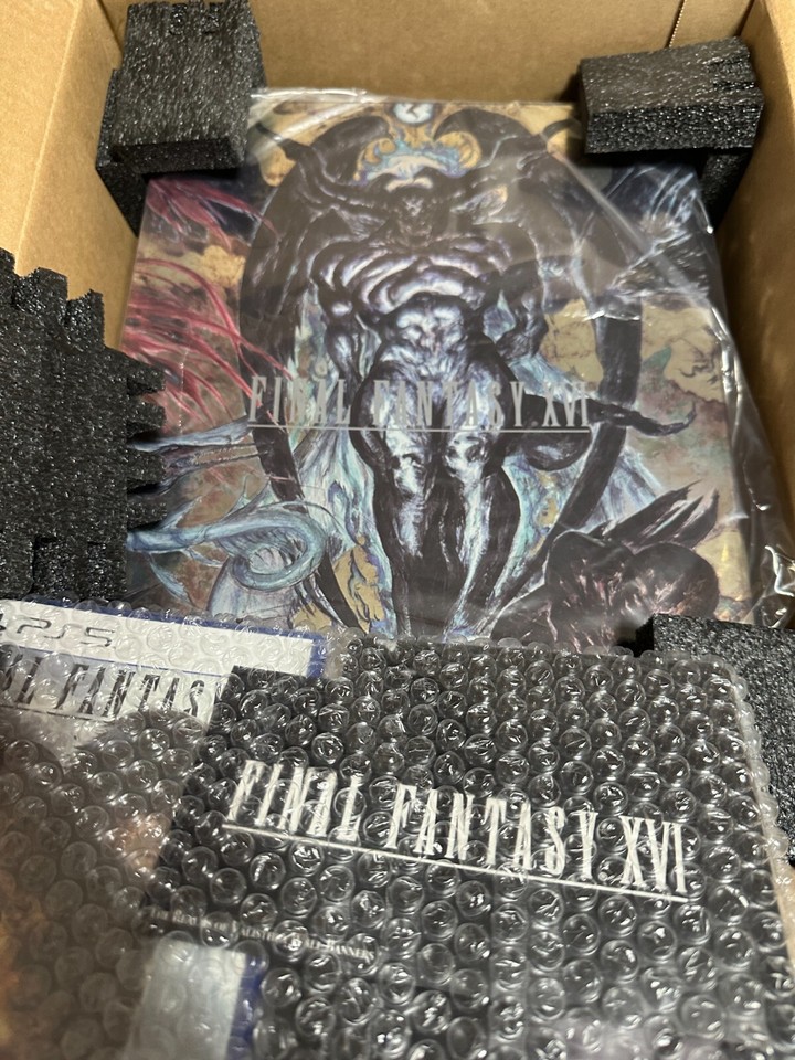 Final Fantasy XVI 16 Collectors Edition PS5 w/ Steelbook & Banner NEW ...
