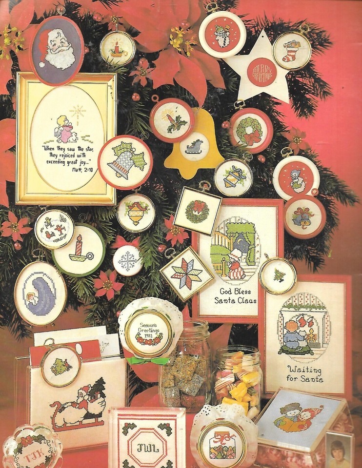 Leisure Arts #197 Christmas Stitchin 48 Designs Charted for Cross ...