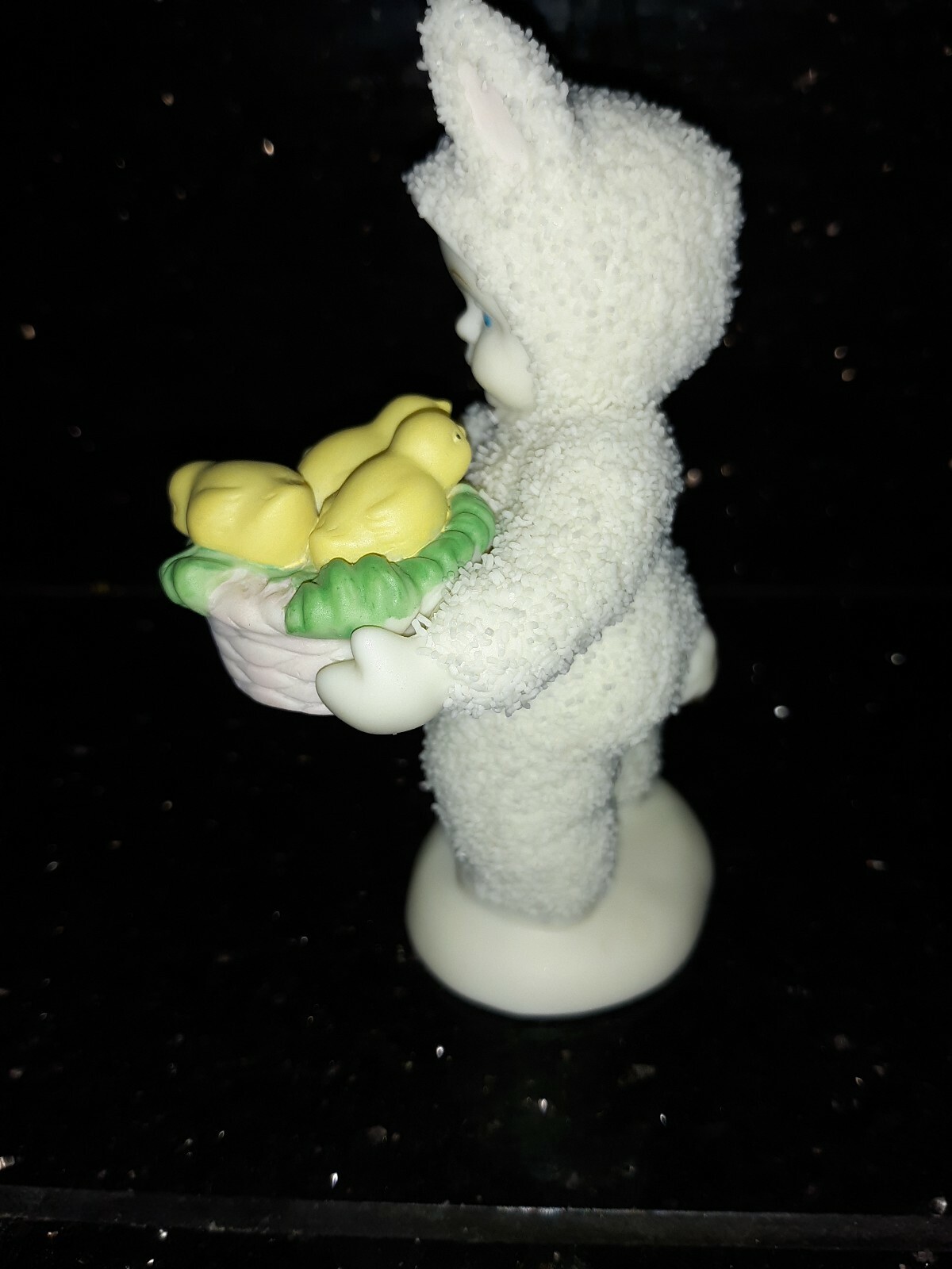 Snowbabies SnowBunnies "A BASKET OF JOY" Easter Dept 56 Boy Child with ...