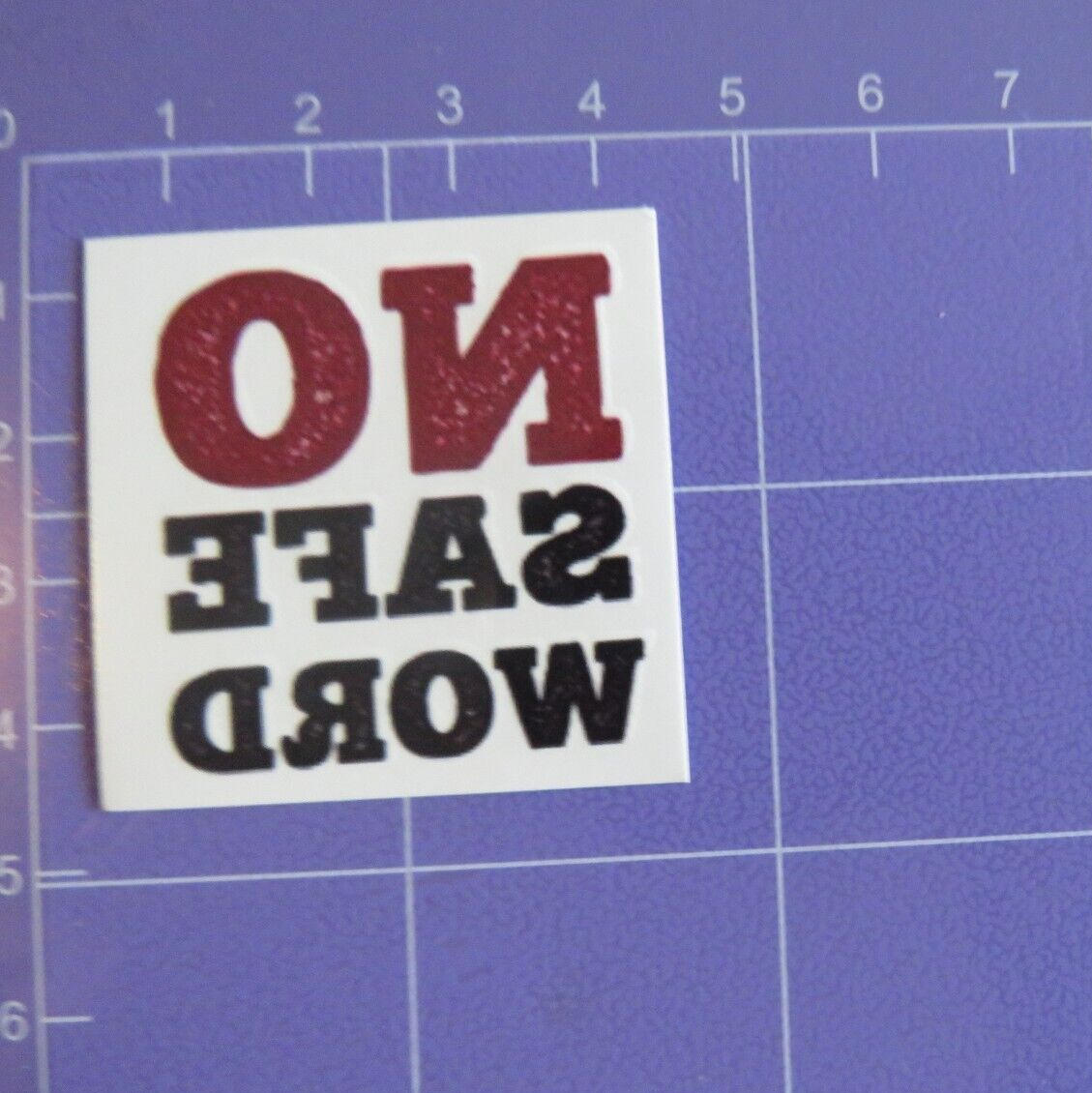 Adult Temporary Tattoo Black & Red No Safe Word Design BDSM Dominant ...