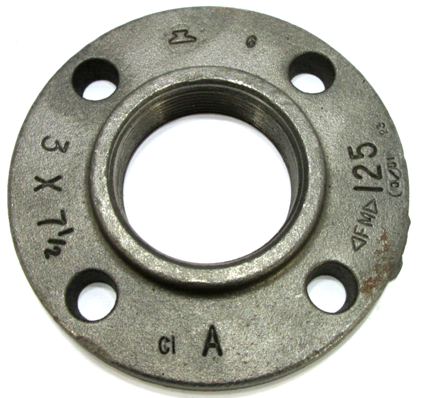ANVIL - THREADED RAISED FLANGE - 3 x 7-12 - CAST IRON - 125# | eBay