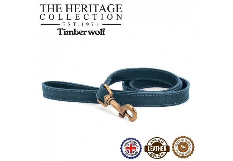 Ancol Leather Timberwolf Blue Dog/Puppy Collar | eBay UK